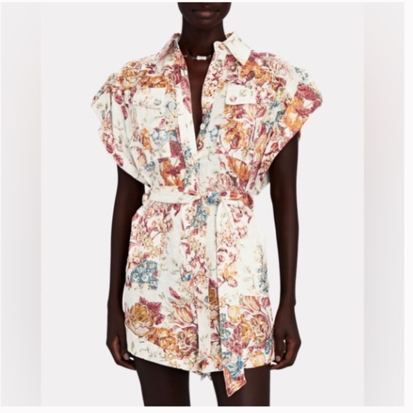Zimmermann | Pants & Jumpsuits | Zimmermann Pattie Floral Linen ...